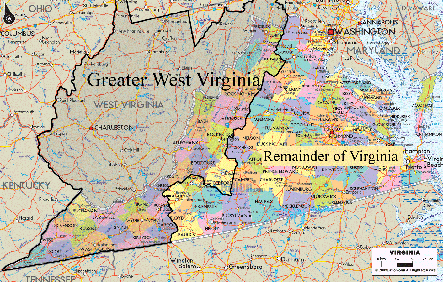 Virginia Counties Can Become a Part of Another State – Red-State Secession