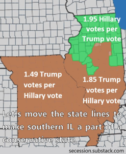 33 Counties have now voted to split Illinois – Red-State Secession
