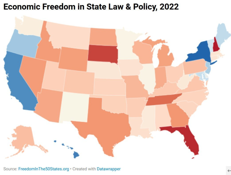 How conservative or liberal are your state’s laws? We graphed it. – Red ...